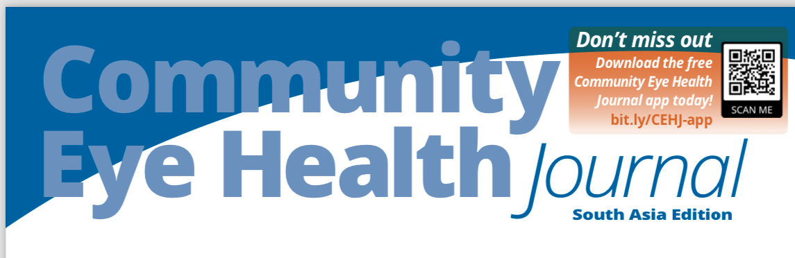 Community Eye Health Journal, South Asia Edition – PRASHO Foundation